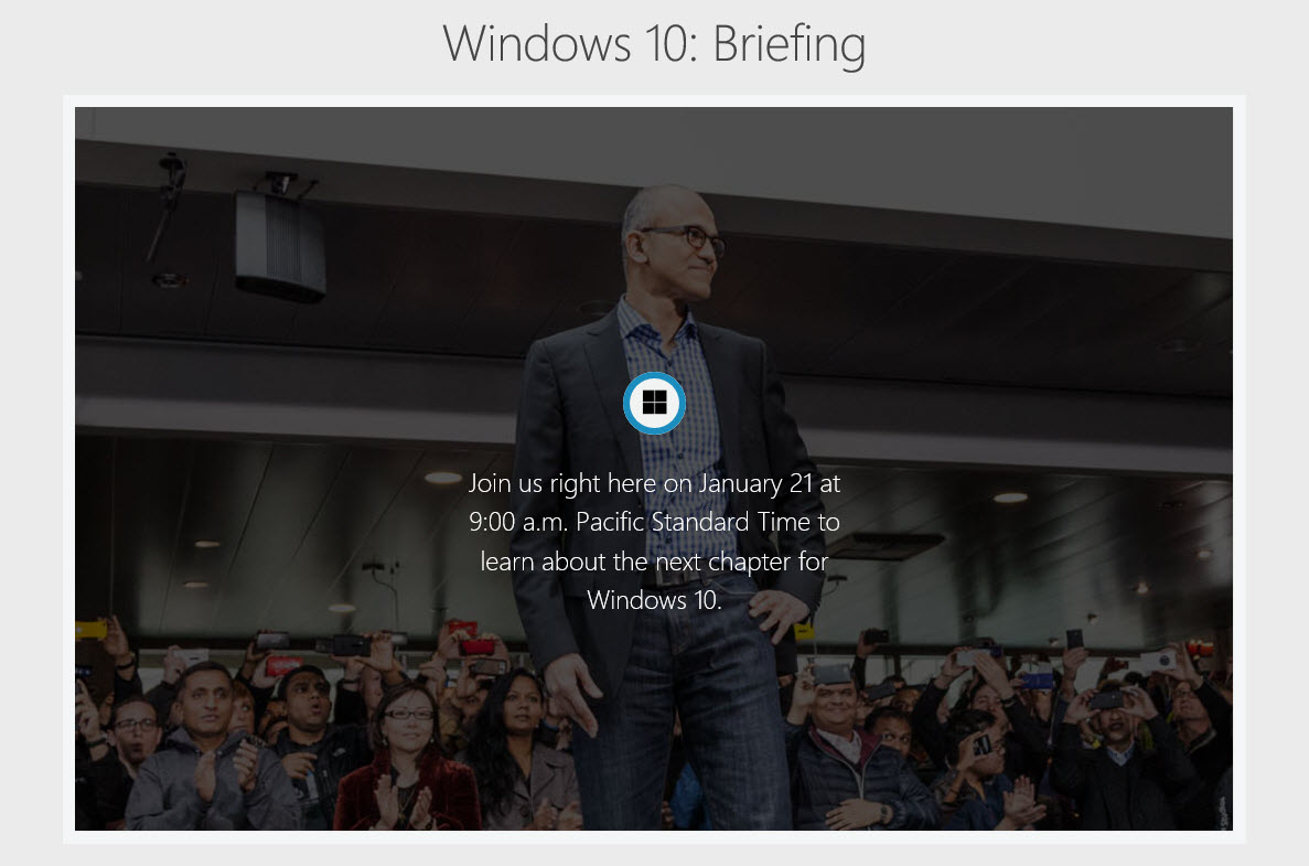 Live Stream „Next Chapter of Windows 10”